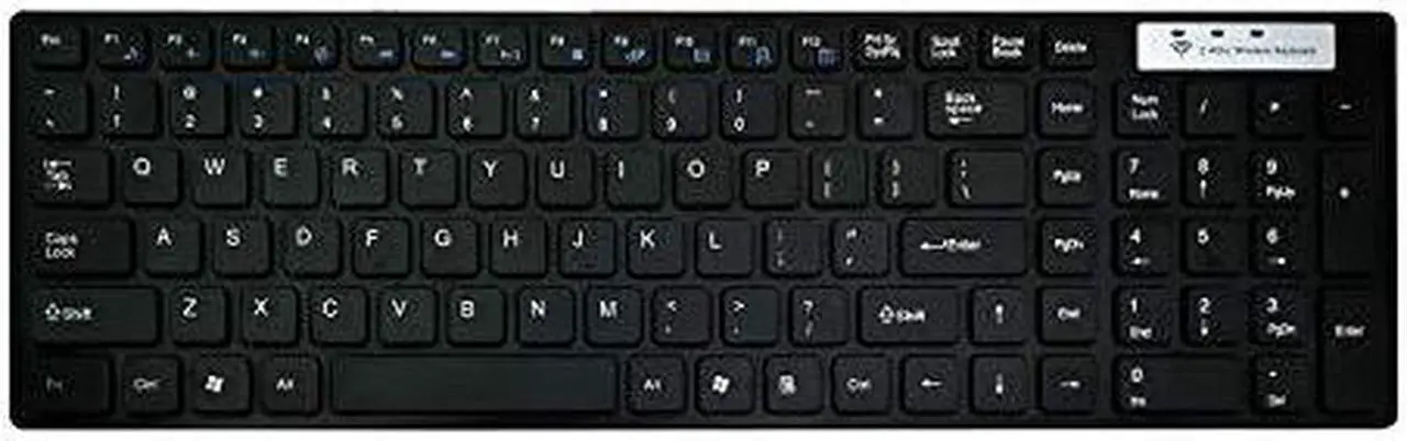 SuperSonic SC-530KBM 2.4GHz Slim Wireless Keyboard with Wireless Mouse ...