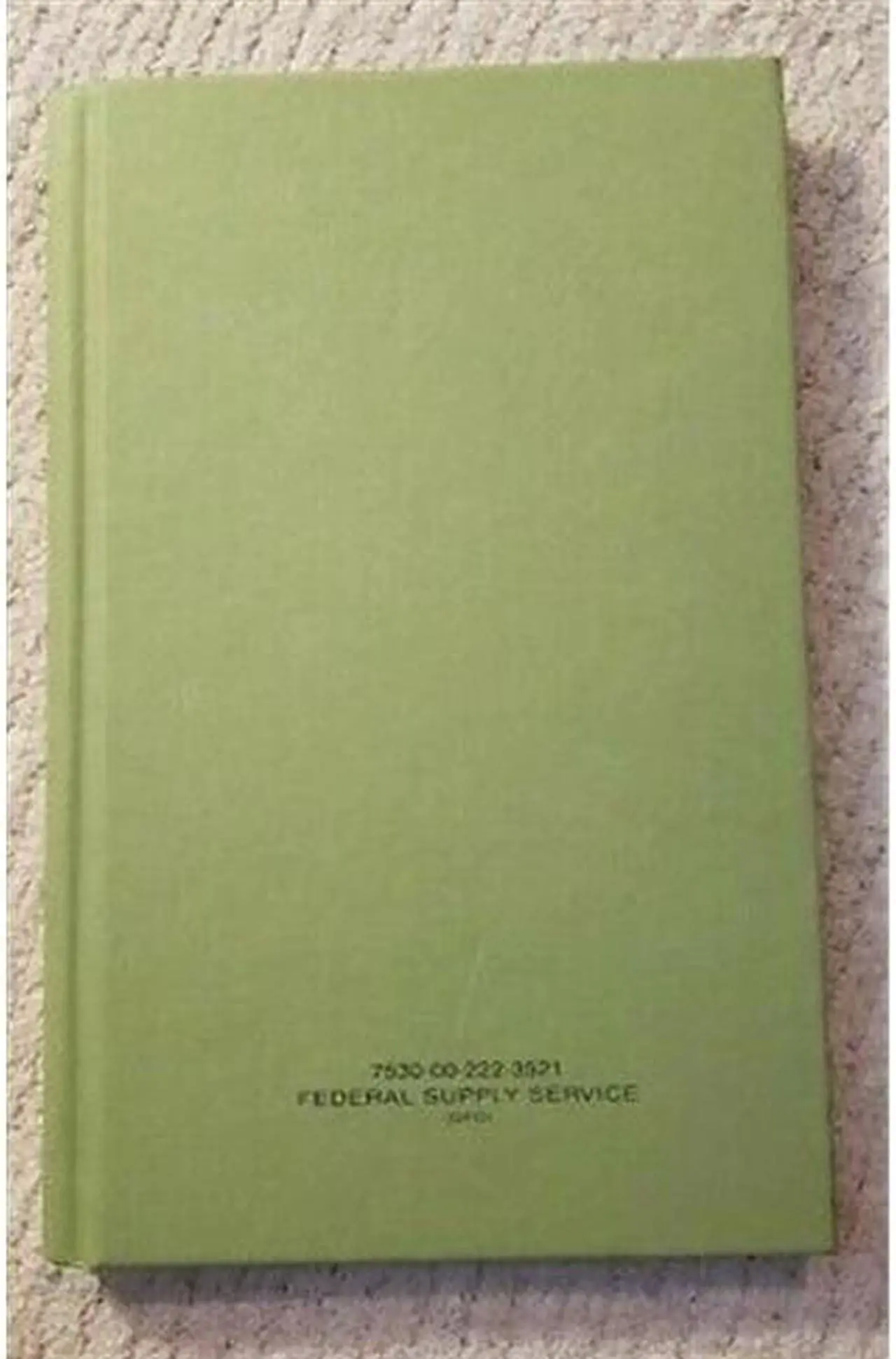 United Book Press 753002223525 2X Green Military Log Books, Record ...