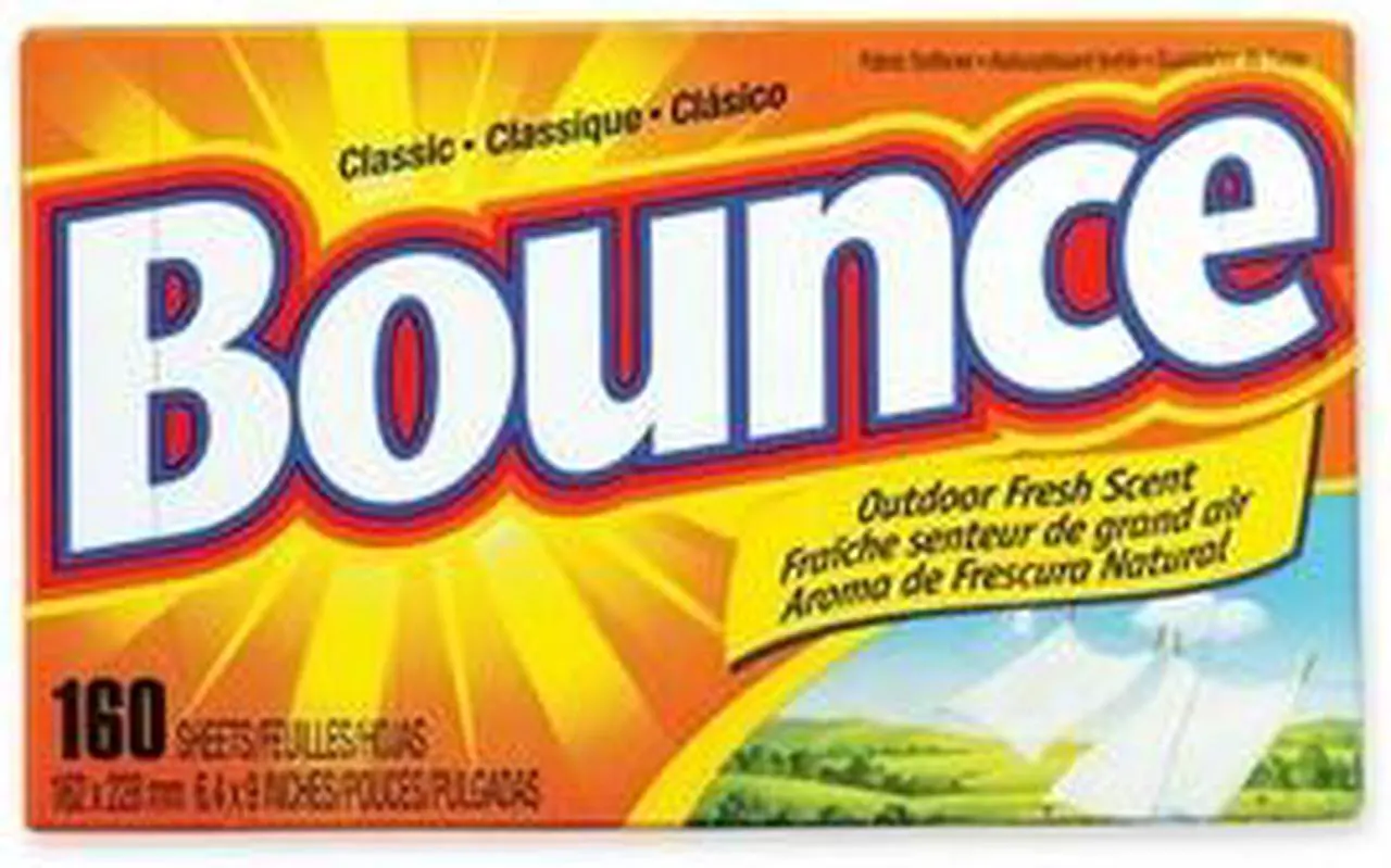 Bounce Fabric Softener Sheets, 160 Sheets/Box, 6 Boxes/Carton - Newegg.com