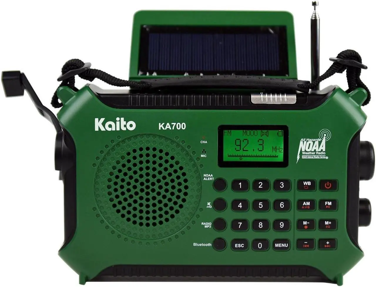 Kaito Bluetooth Emergency Hand Crank Dynamo & Solar Powered AM FM ...