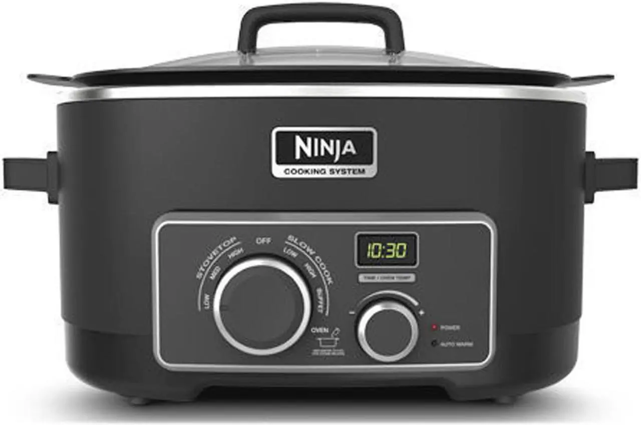 Refurbished: Ninja MC750 3-in-1 Cooking System Slow Cooker, Black ...