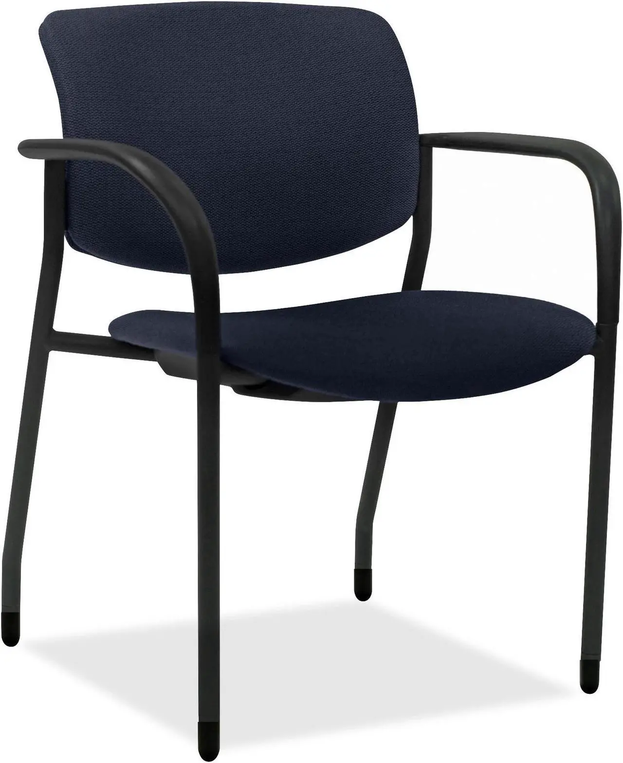 Lorell 83114A204 Contemporary Stacking Chair - Dark Blue - Newegg.com