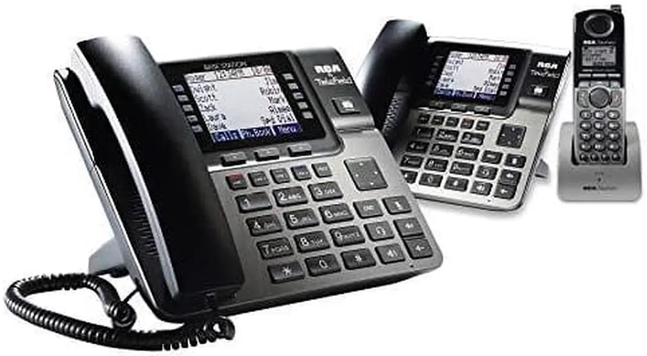 RCA U1000SET Unison 1-4 Line Wireless Phone System Bundle, w/ 1 x ...
