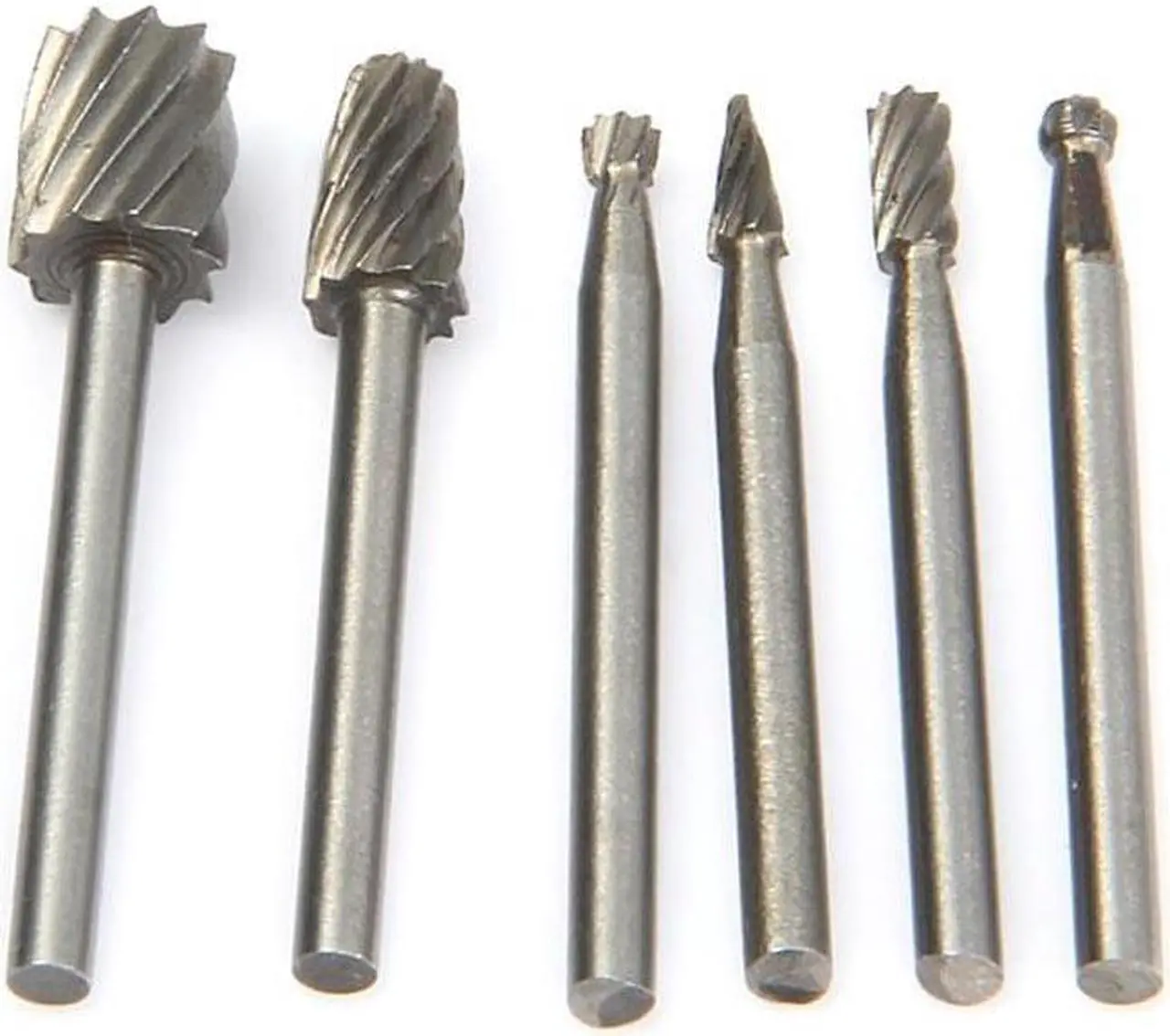 WLXY 6PCS Different Shapes Tungsten Steel Alloy Rotary File Set for ...