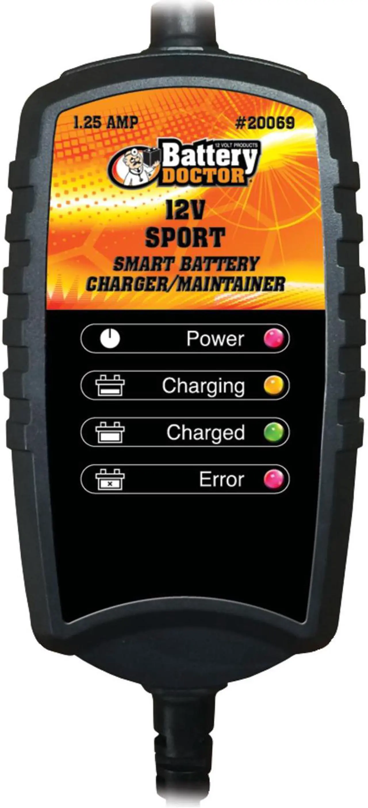 BATTERY DOCTOR 20069 Battery Doc(R) 12-Volt 1.25-Amp Sport CEC Charger ...