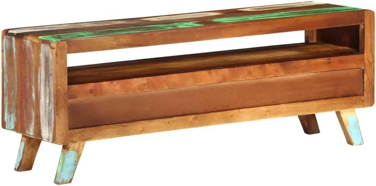 vidaXL TV Stand TV Console Sideboard TV Unit Multicolor Solid Reclaimed ...