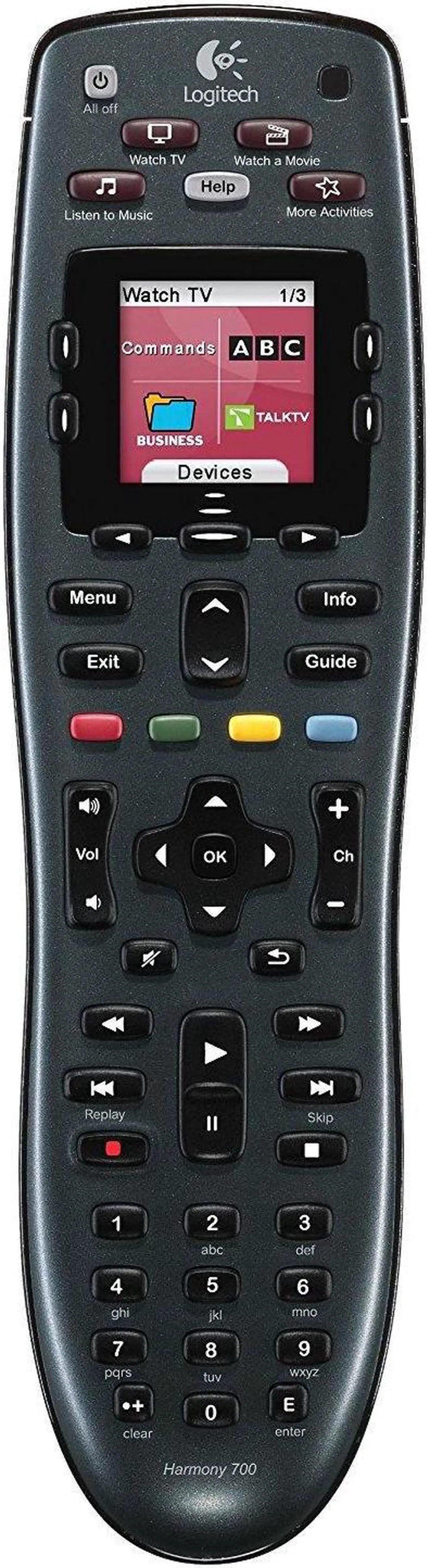 Logitech Harmony 700 Infrared Universal Advanced Remote Control ...