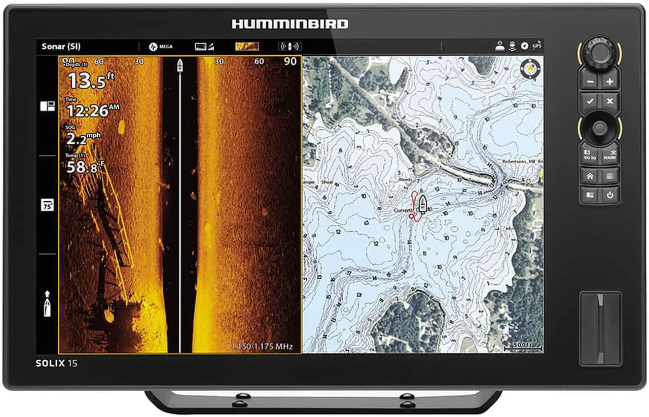 Humminbird SOLIX 15 CHIRP Mega SI Fishfinder/GPS Combo G2 - 411050-1 ...