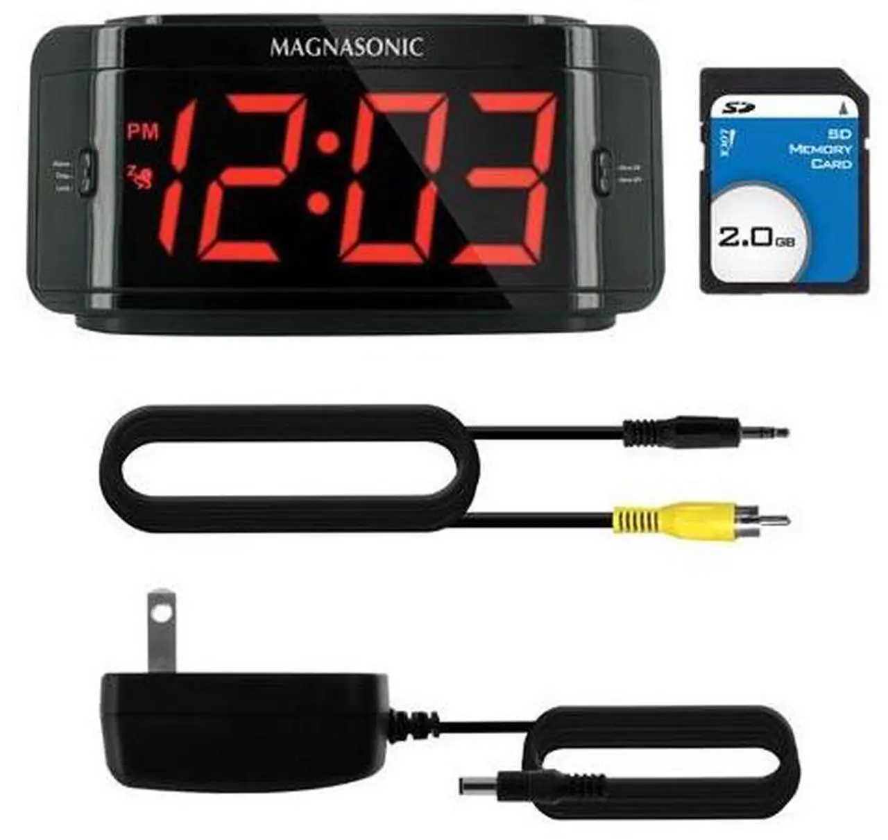 Covert Alarm Clock DVR with Built-in Color Pinhole Surveillance Spy ...