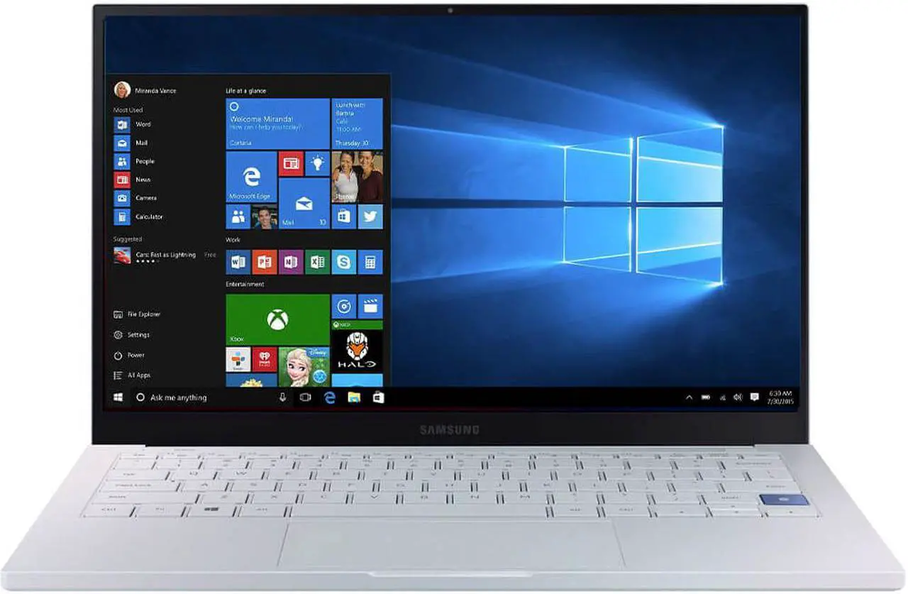 SAMSUNG Laptop Galaxy Book Ion Intel Core i7-10510U 8GB Memory 512 GB ...