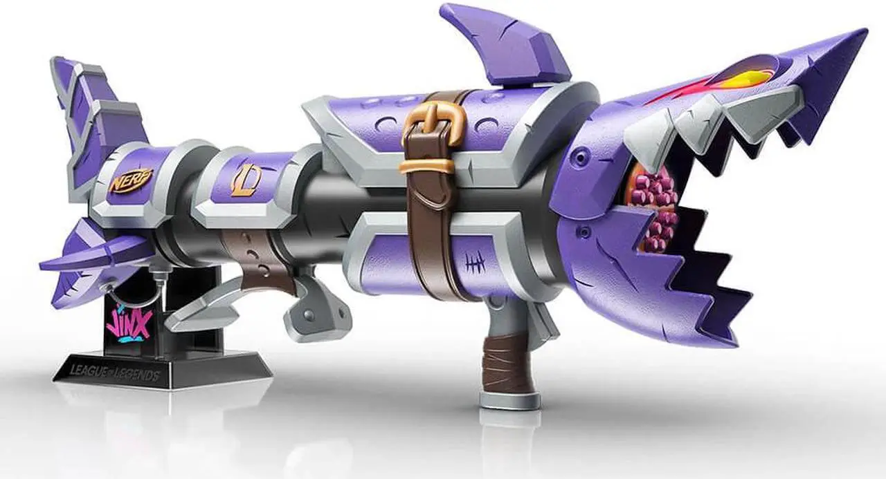 Nerf F6382 LMTD League of Legends Jinx Fishbones Blaster - Newegg.com