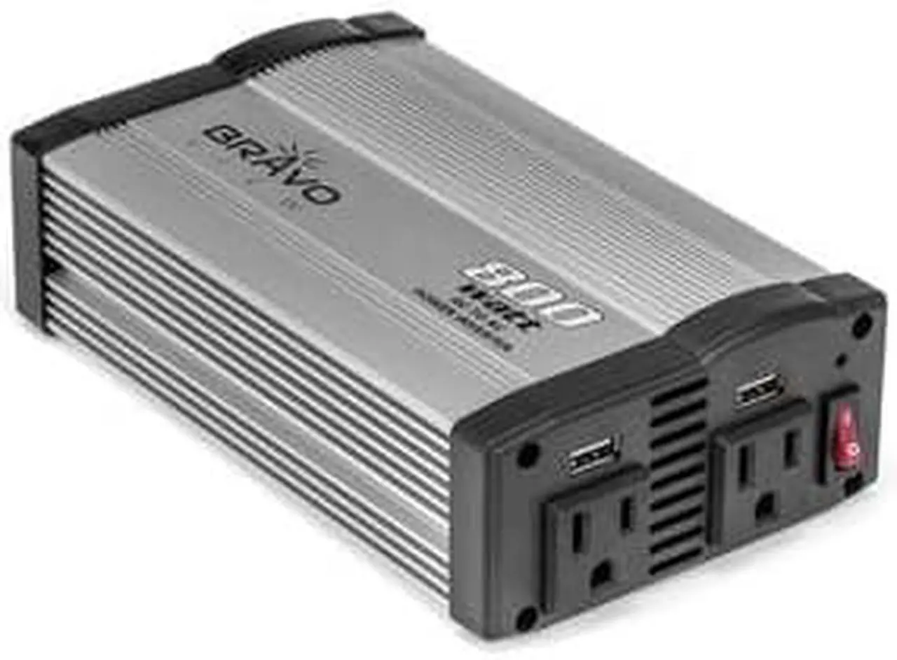 Bravo View INV-800U – 800-Watt Power Inverter with Dual USB Charging ...