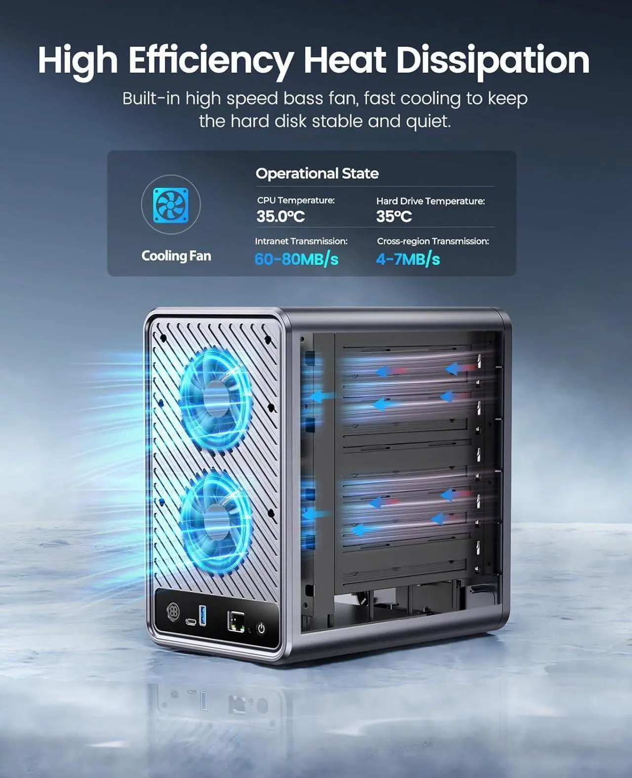 ORICO NAS Metabox Private Cloud 5 Bay NAS Storage and Local Cloud ...