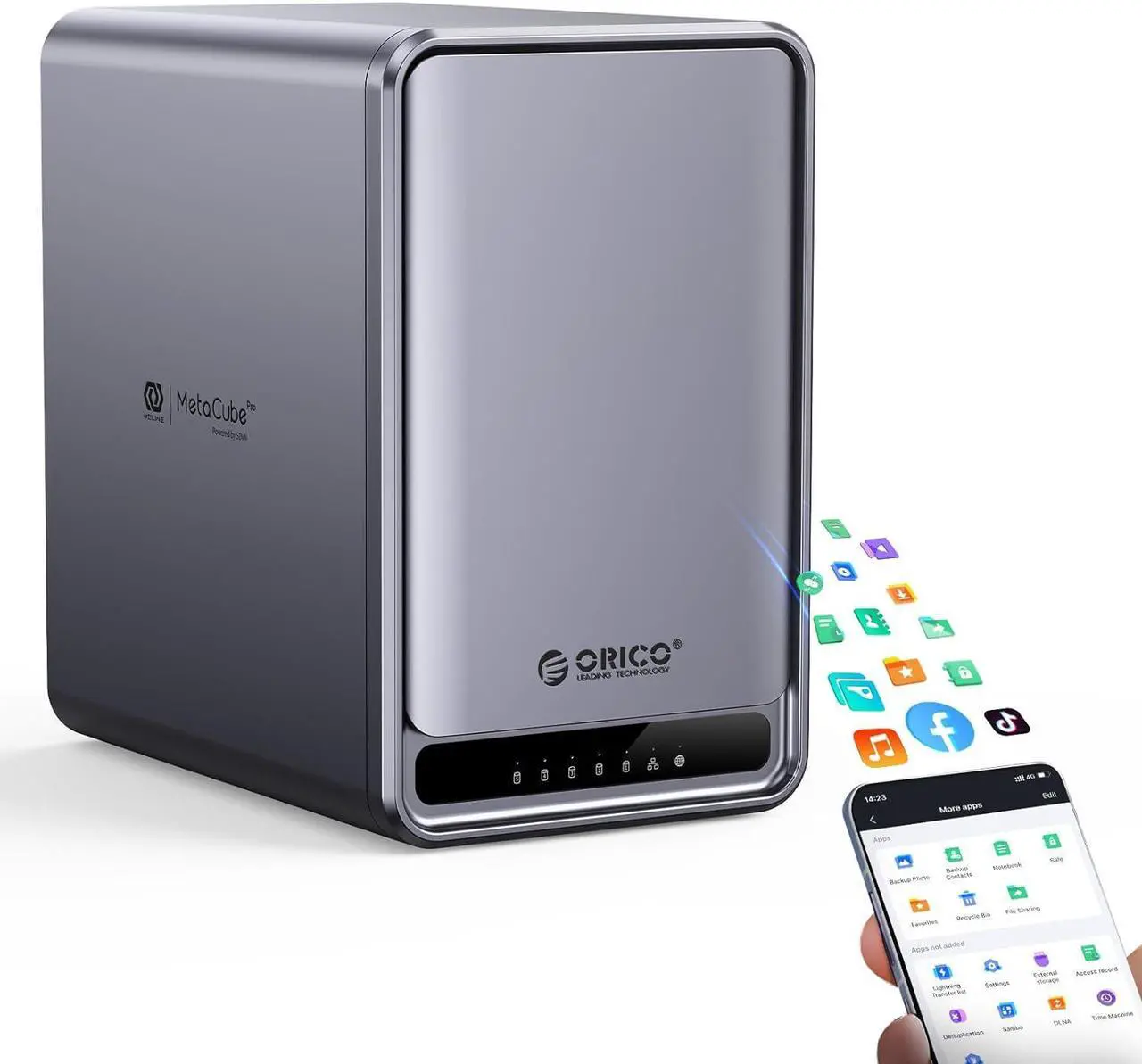 ORICO NAS Metabox Private Cloud 5 Bay NAS Storage and Local Cloud ...