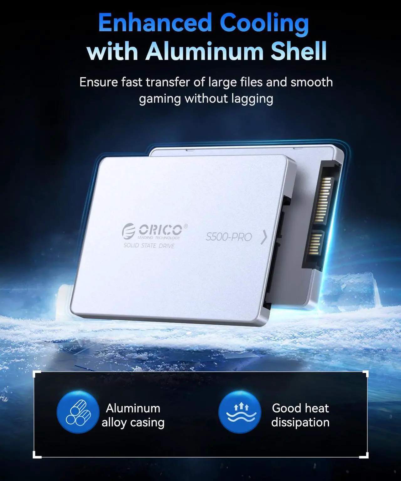 ORICO S500PRO 2.5 SATA SSD 128GB up to 550MB/s, 3D NAND SATA III ...