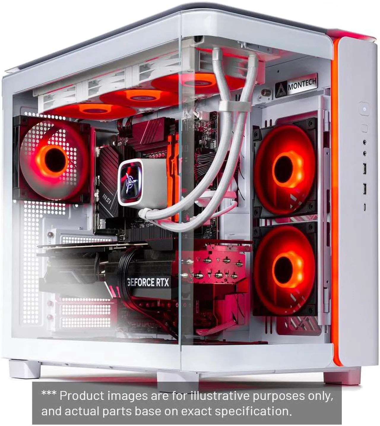 Skytech King 95 Gaming PC Desktop, Ryzen 7 7700X 4.5 GHz, NVIDIA RTX 4070 Ti Super 16GB GDDR6X ...