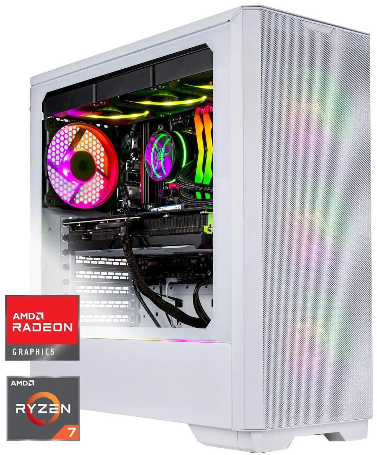 Skytech Eclipse Lite Gaming PC Desktop, Ryzen 7 9800X3D 4.7 GHz (5.2 GHz Turbo Boost), AMD RX ...