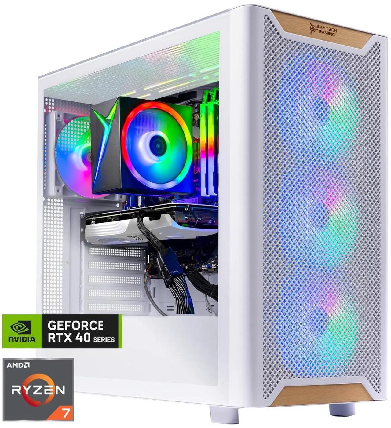 Skytech Gaming Chronos 3 Desktop PC, Ryzen 7 7700 3.8 GHz (5.3GHz Turbo ...