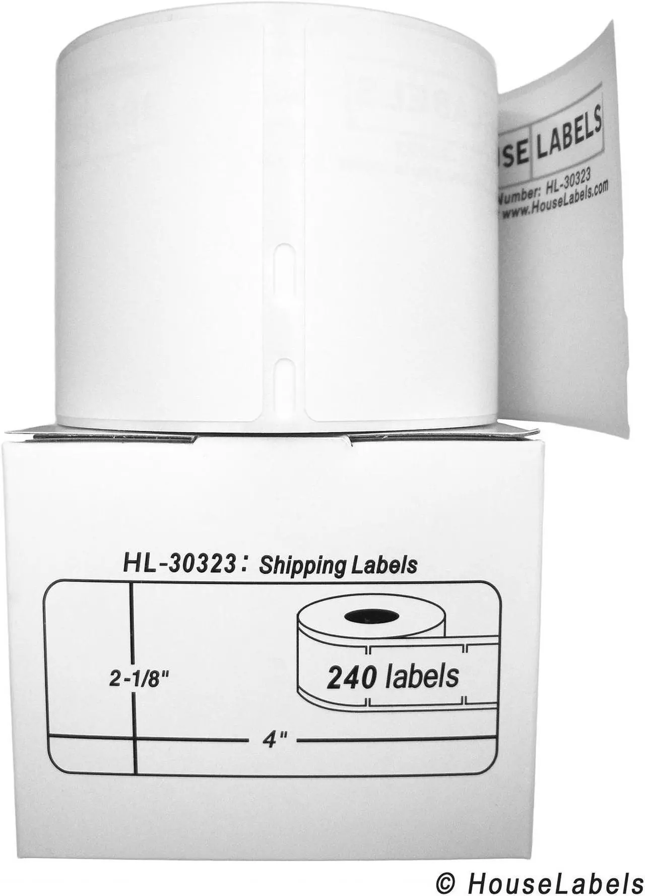 DYMO-Compatible 30323 (30573) Large Shipping Labels (2-1/8" x 4 ...