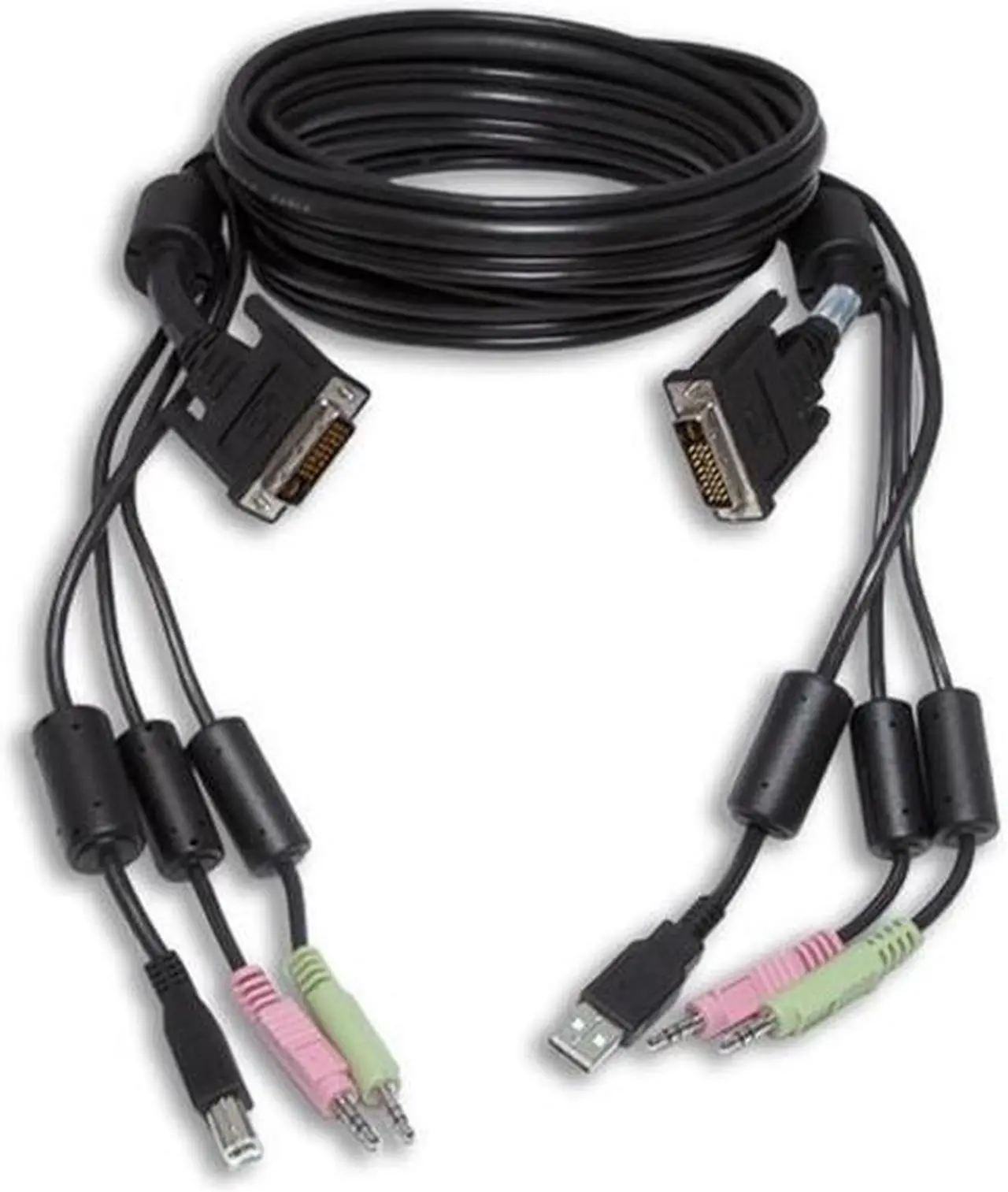 Avocent 6 ft. USB keyboard, mouse & DVI-I video cable with speakers ...