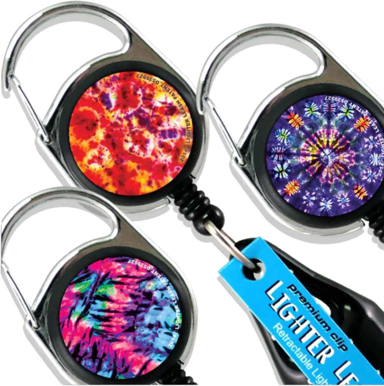 Lighter Leash Retractable Lighter Holder -Tye Dye Series - Standard ...