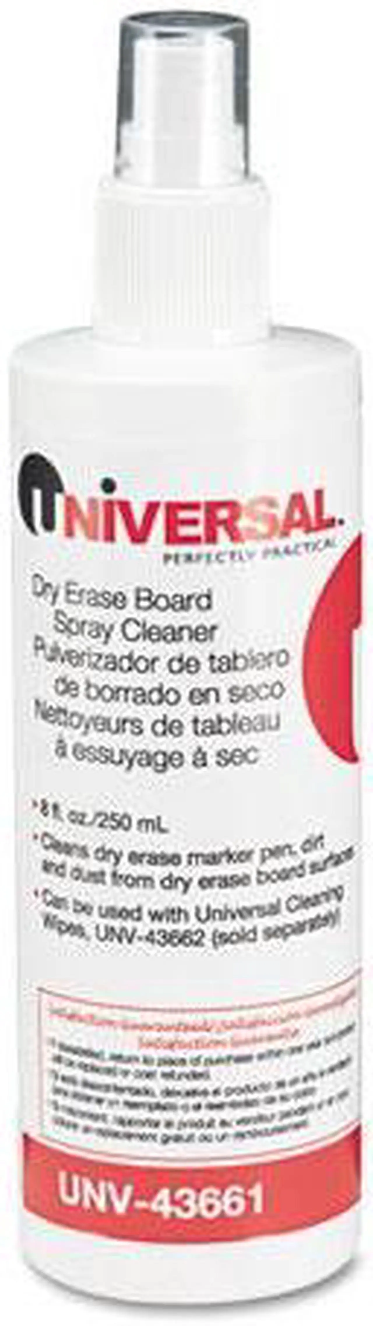 Universal UNV43661 Dry Erase Spray Cleaner, 8 oz. Spray Bottle - Newegg.com