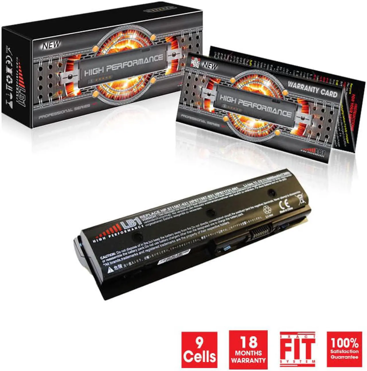 LB1 High Performance© Extended Life HP HSTNN-LB3P Laptop Battery 11.1V ...