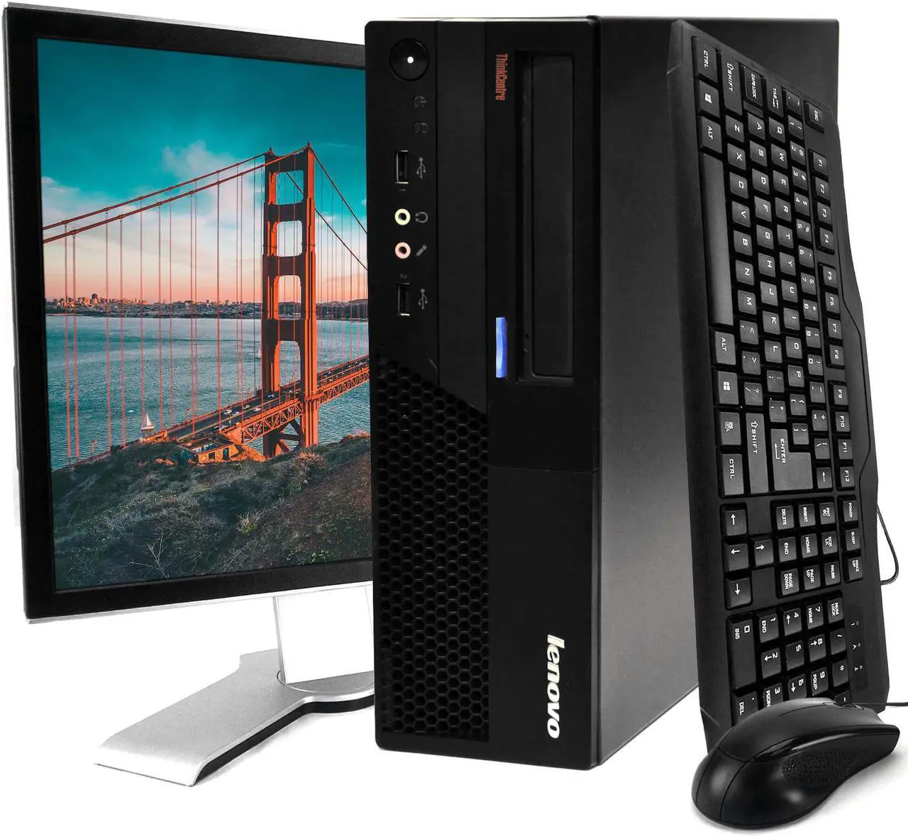 Refurbished: Lenovo Black ThinkCentre M58 Desktop Intel Core 2 Duo 2 ...