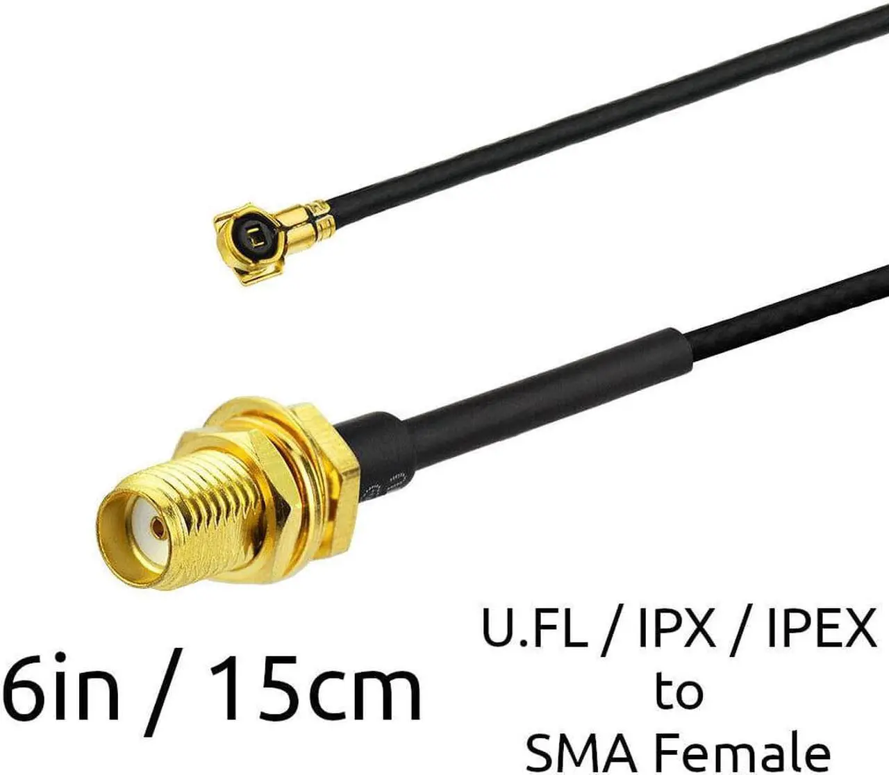 6" Mini PCI U.FL / IPX to SMA Female Antenna WiFi Pigtail Cable ufl ipex 1.13mm - Newegg.com