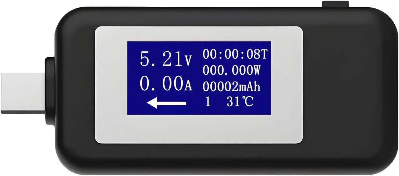USB C Power Meter Digital LCD Voltage Current Load Tester Tablets ...