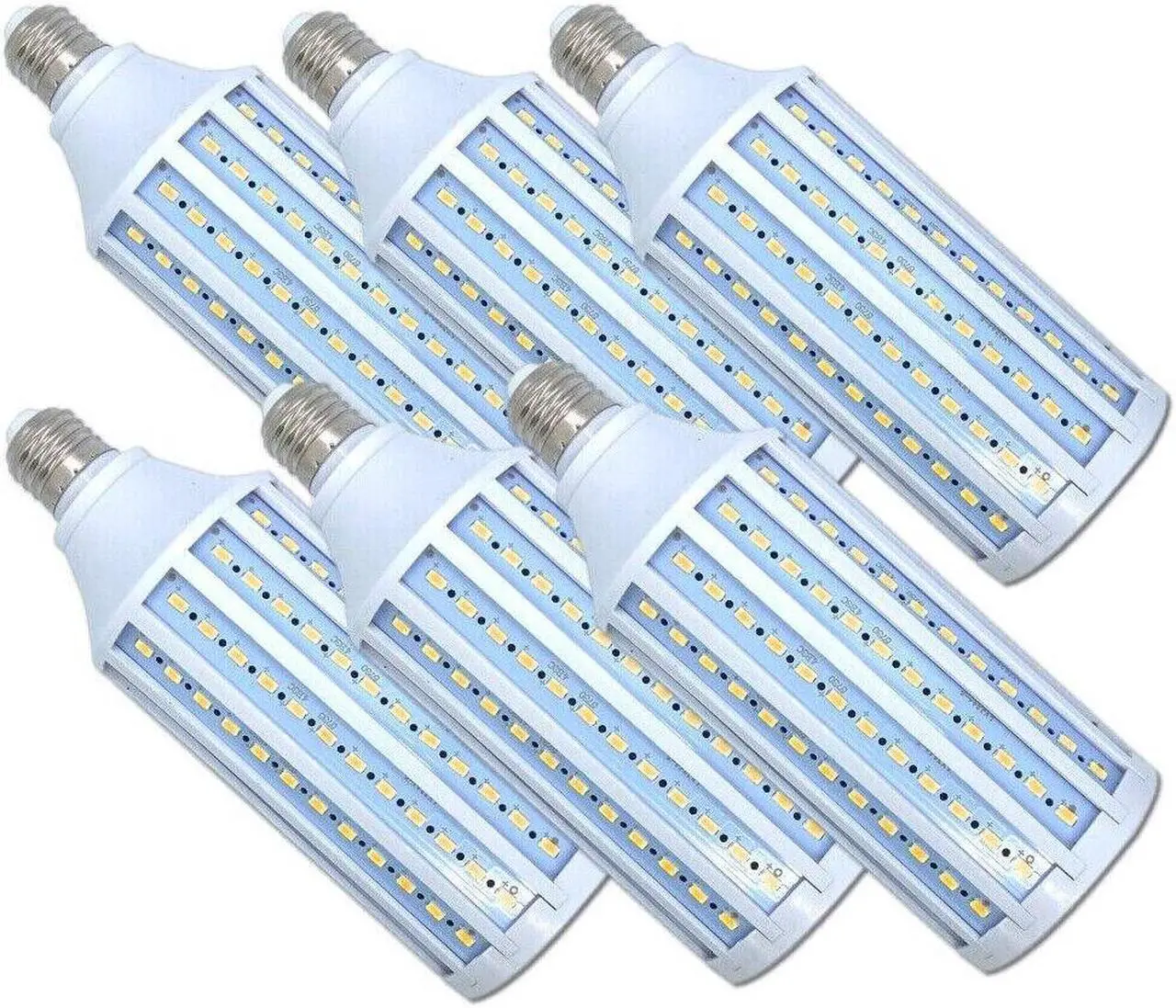 150W Equivalent LED Bulb 120-Chip Corn Light E26 2600lm 24W Soft Warm ...
