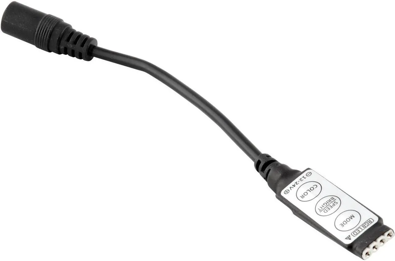 Low-profile Inline Controller for RGB LED Strip Light, Black - Newegg.com
