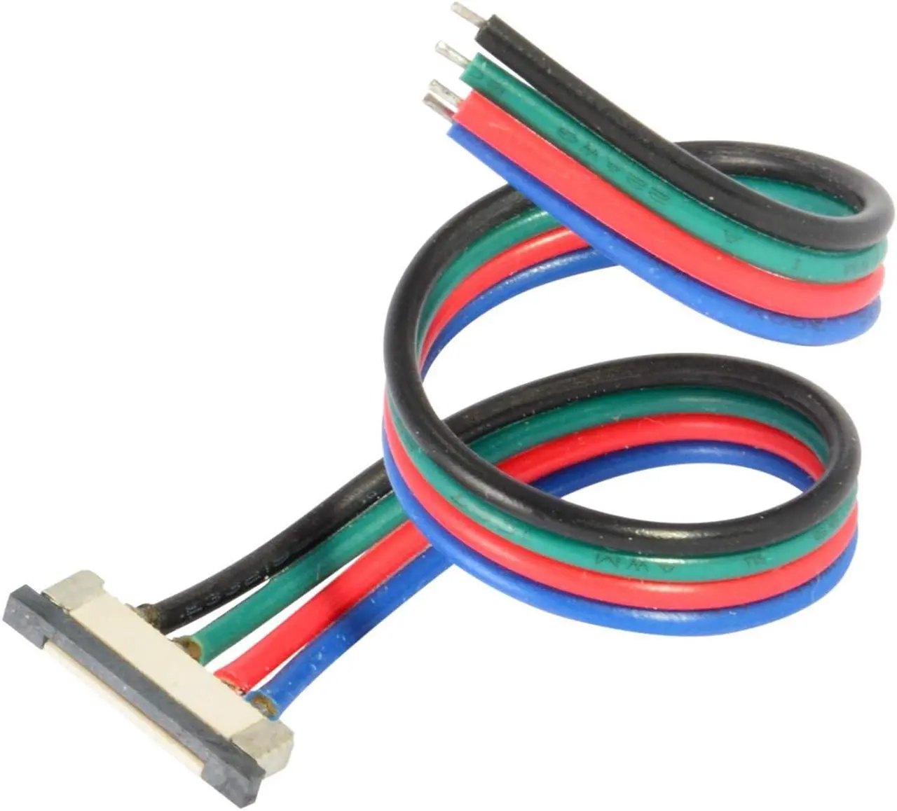 10mm LED Light Strip RGB Connector Pigtail Clip fr Color Changing 5050 ...