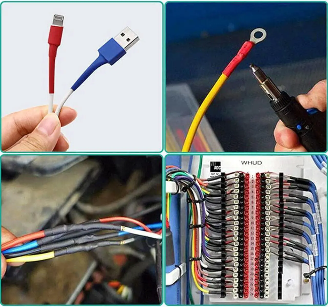 530pcs Multicolor 45mm Heat Shrink Tubing Electrical Wire Insulation ...