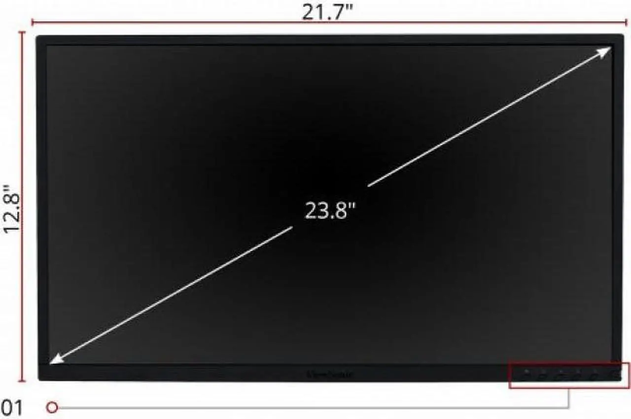 ViewSonic VG2448_H2 24 Inch Dual Pack Head-Only IPS 1080p Monitors with ...