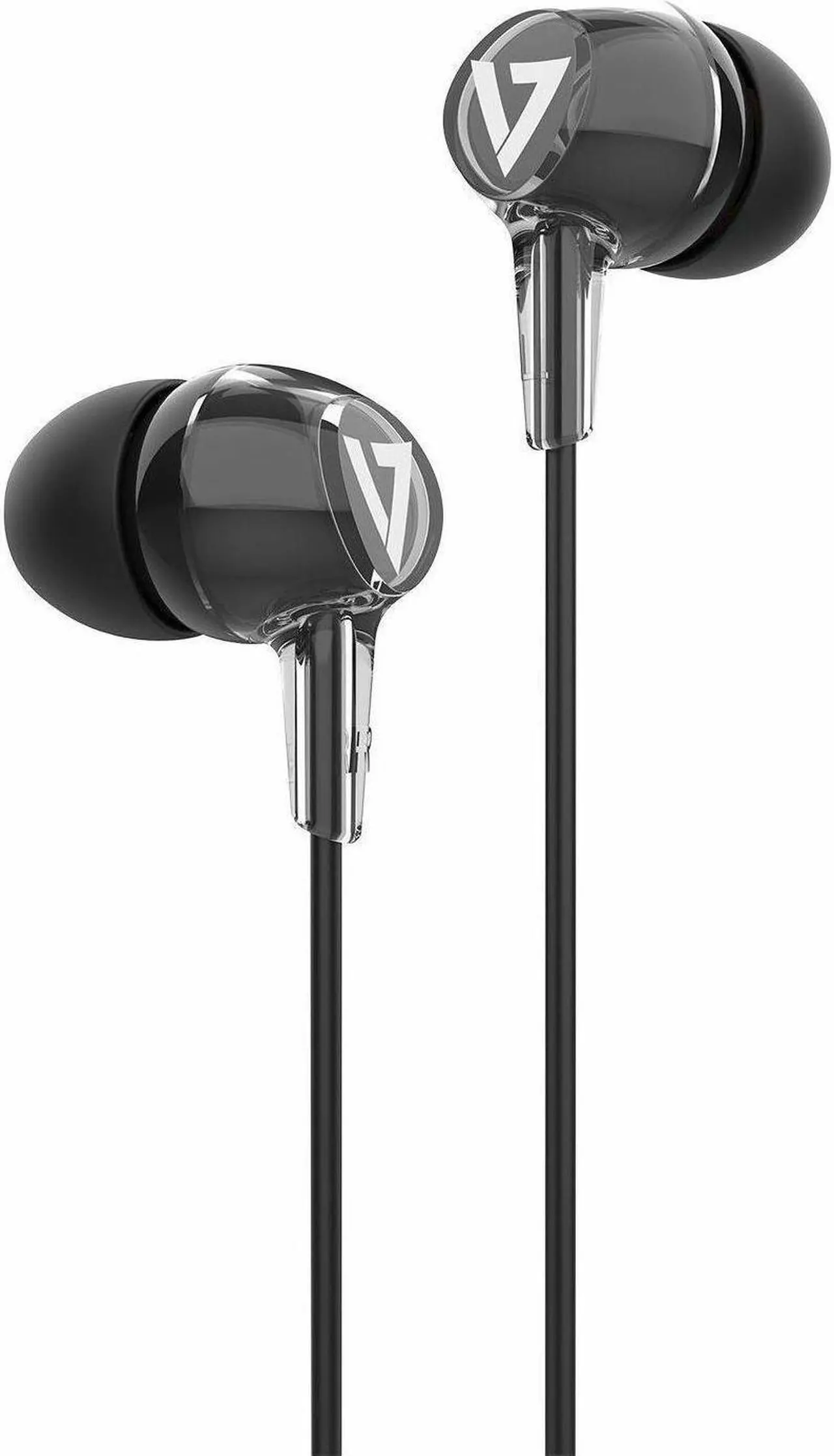 V7 Stereo Earbuds w/Inline Mic - Stereo - Mini-phone (3.5mm) - Wired ...