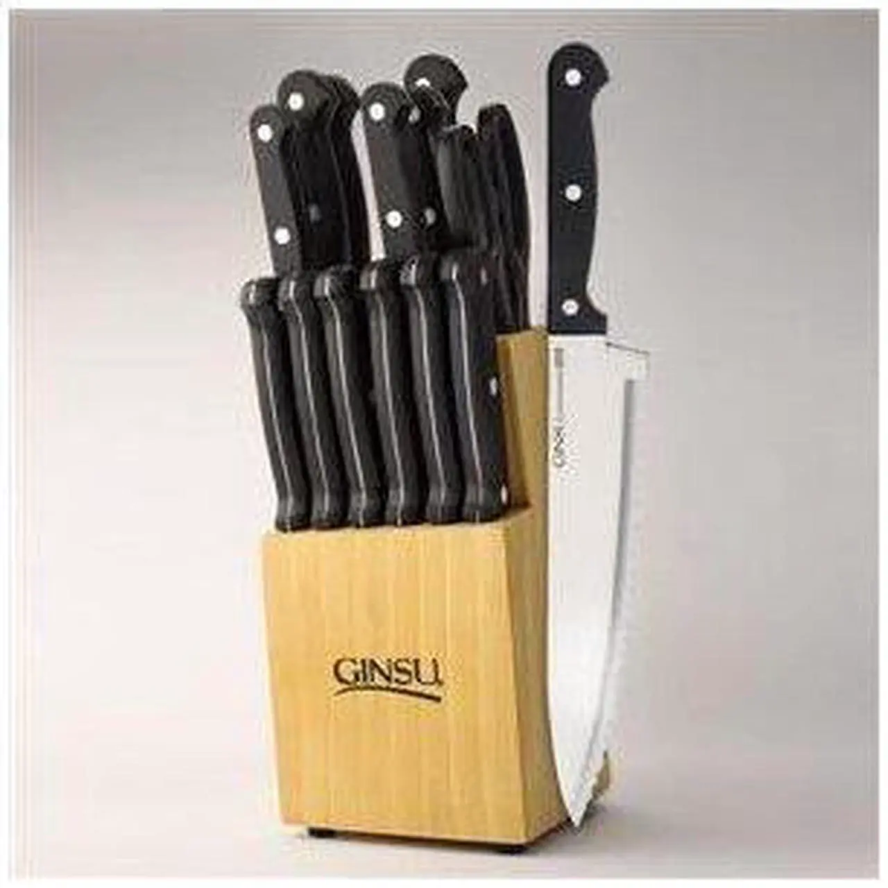 Ginsu GES-KB-DS-014-13 DWS Cutlery 14pc Set Black - Newegg.com