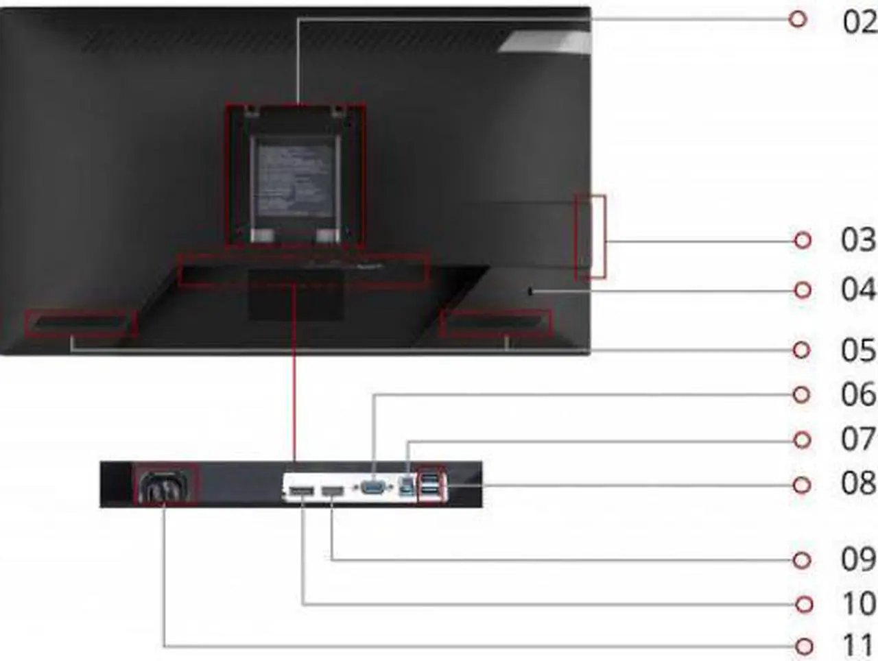 ViewSonic VG2448_H2 24 Inch Dual Pack Head-Only IPS 1080p Monitors with ...
