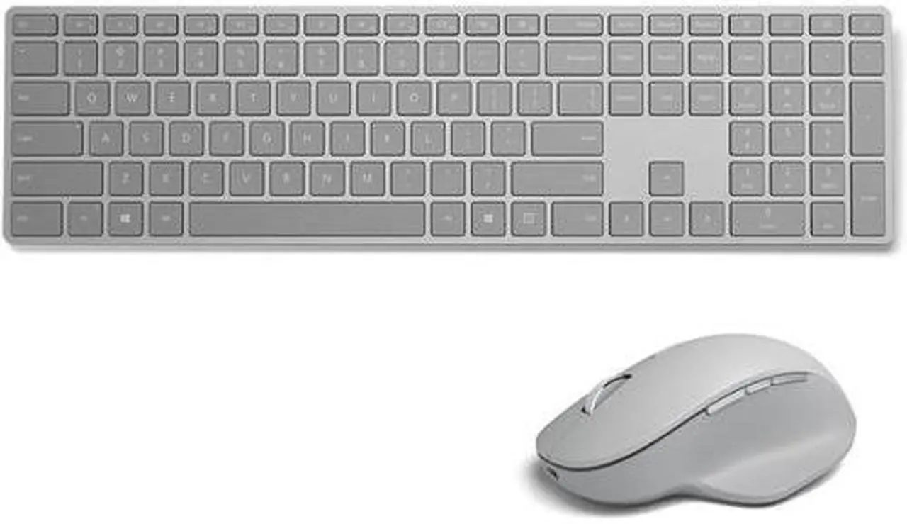 Microsoft Surface Keyboard Gray + Microsoft Surface Precision Mouse ...