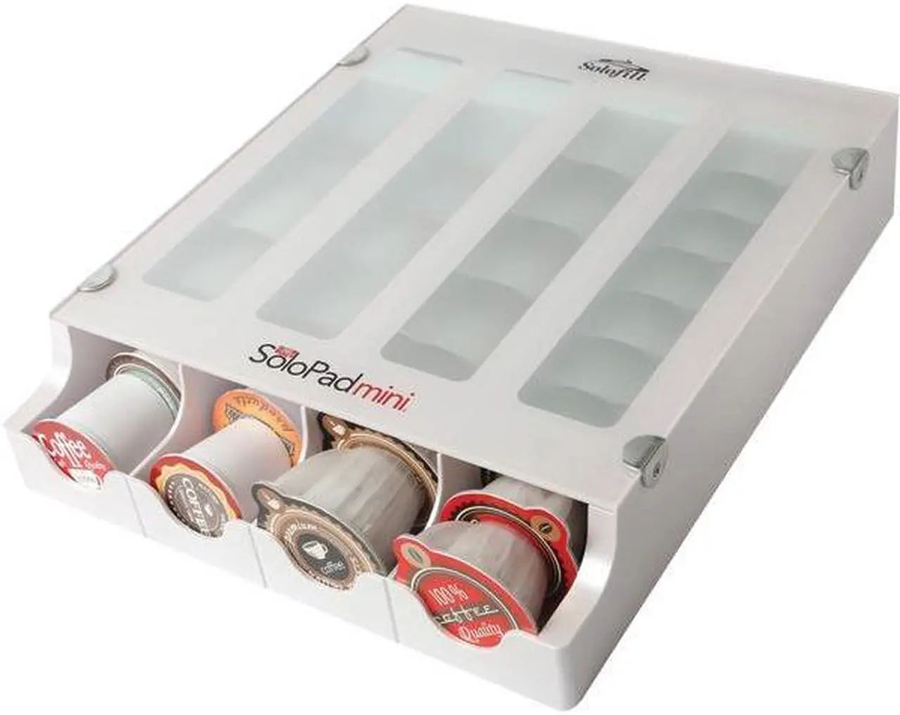SOLOFILL 10731-01-SPMWHITE Mini Coffee K-Cup(R) Coffee Pod Dispenser ...