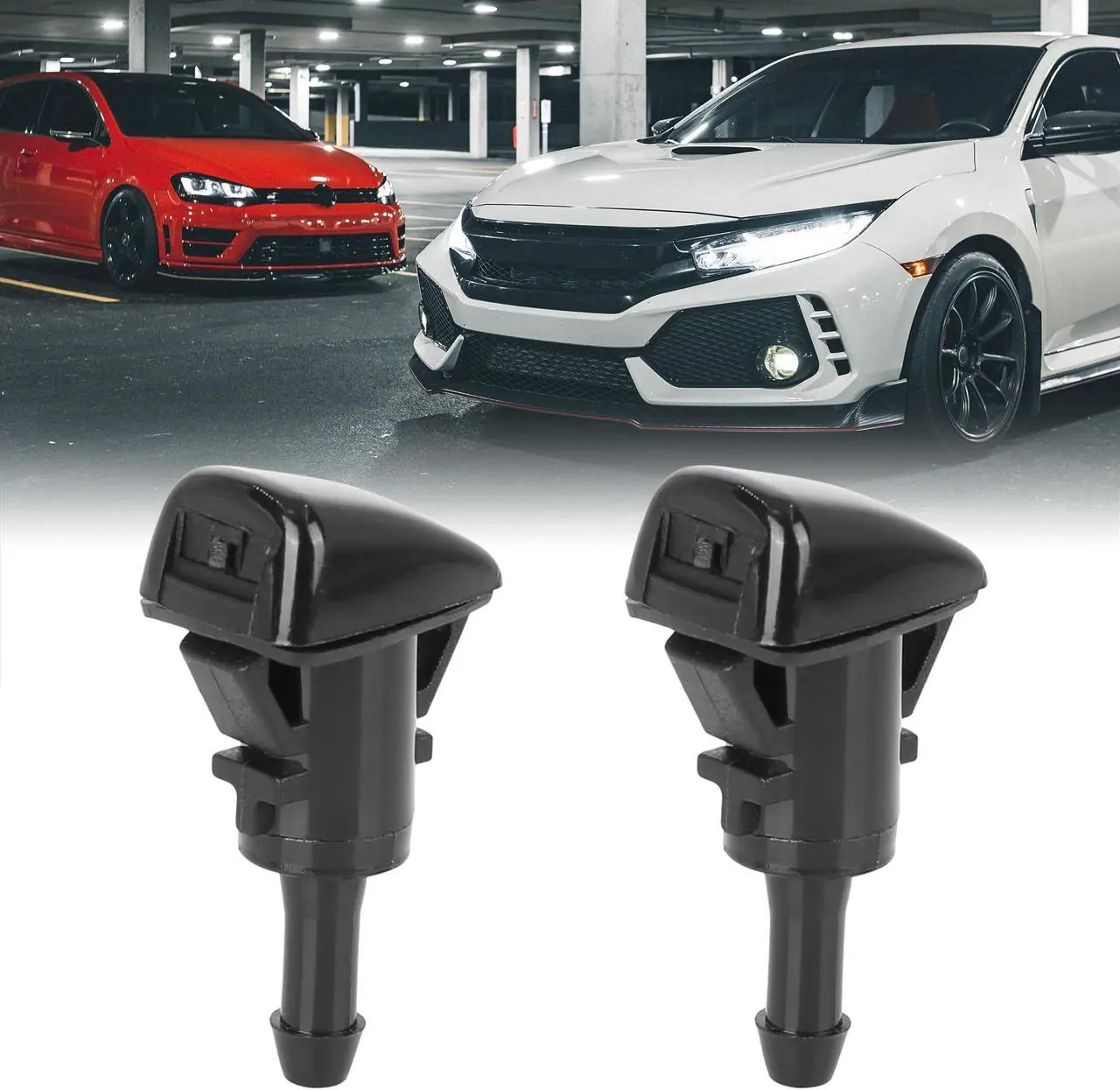 2pcs 05303834AB Windshield Washer Sprayer Nozzle Single Hole ...