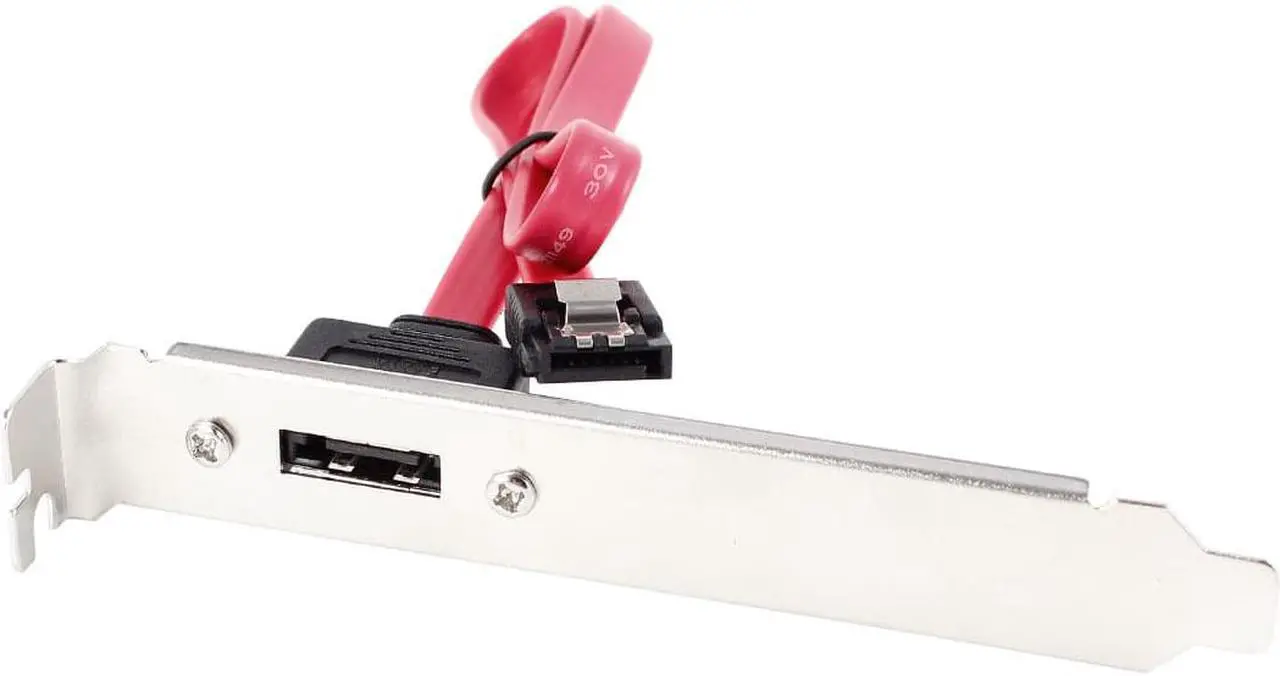 PC Computer Single Port External SATA eSATA to SATA Slot Plate Adapter ...
