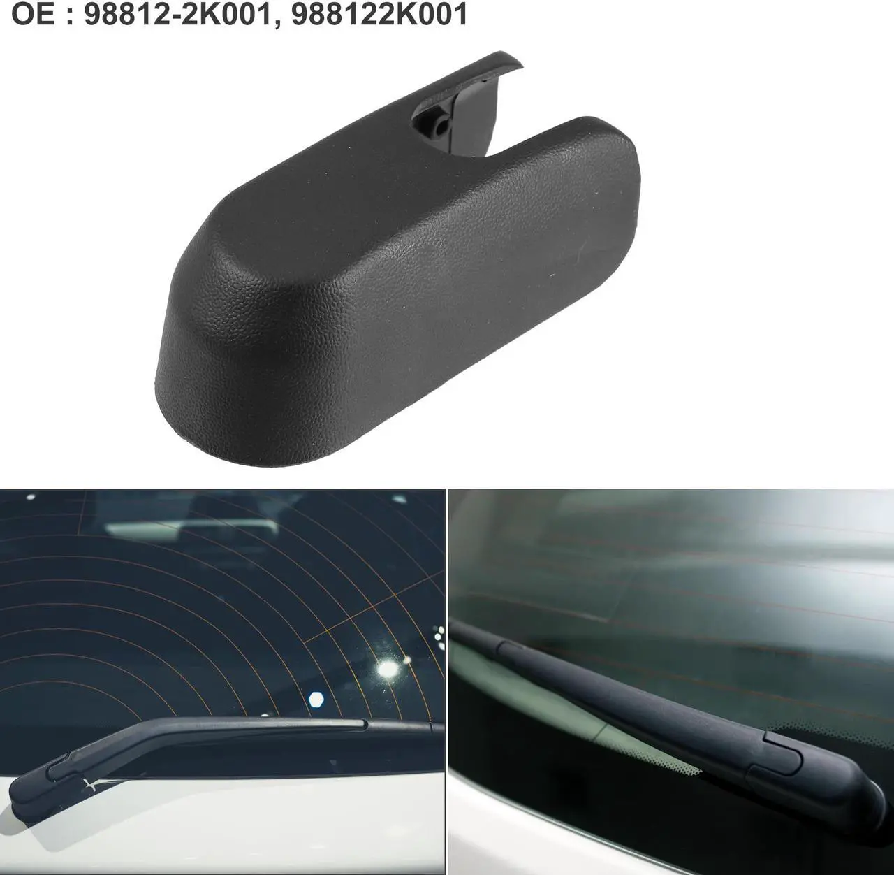 Car Rear Windshield Wiper Arm Cover Cap Fit for Kia Soul - Pack of 1 ...