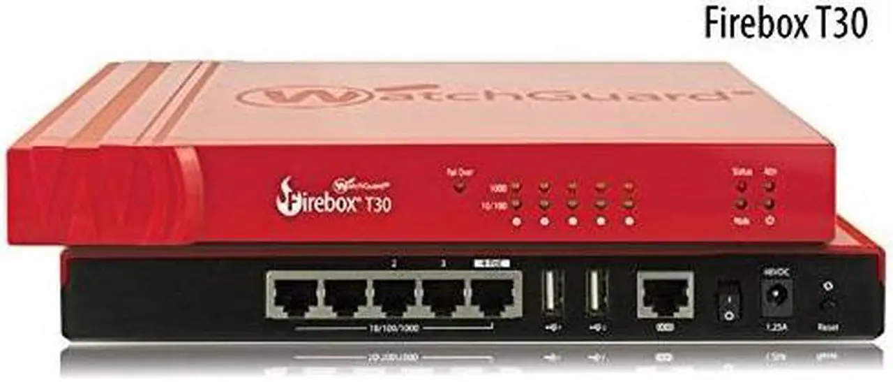 WatchGuard WGT30001-US Firebox T30 WatchGuard Firebox T30 and 1-yr ...