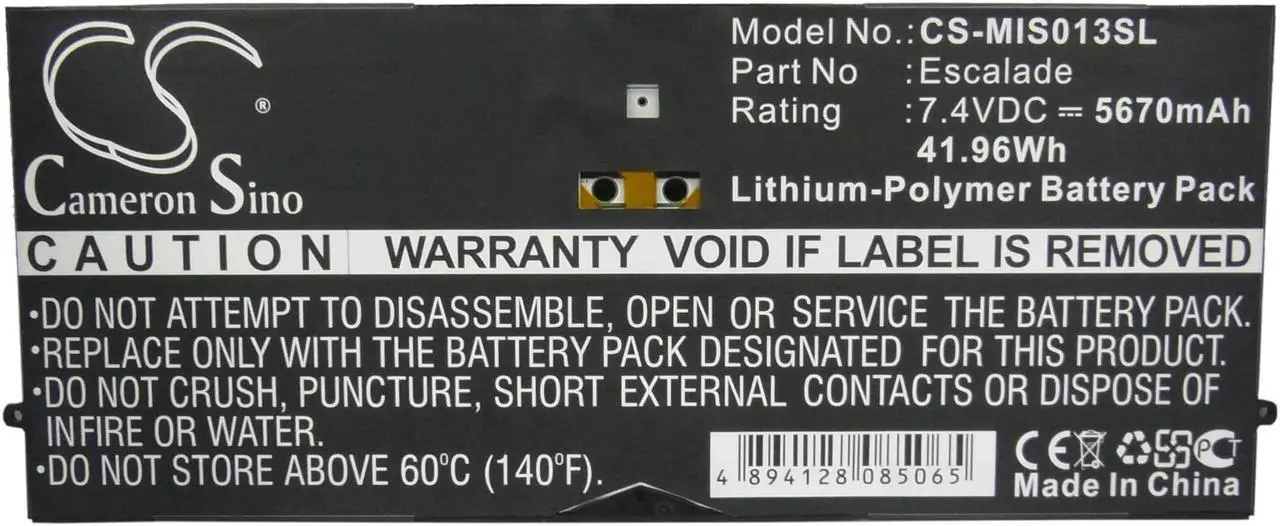 Battery for Microsoft 9SR-00013 Surface Pro 1 1514 2 1601 64GB Escalade ...