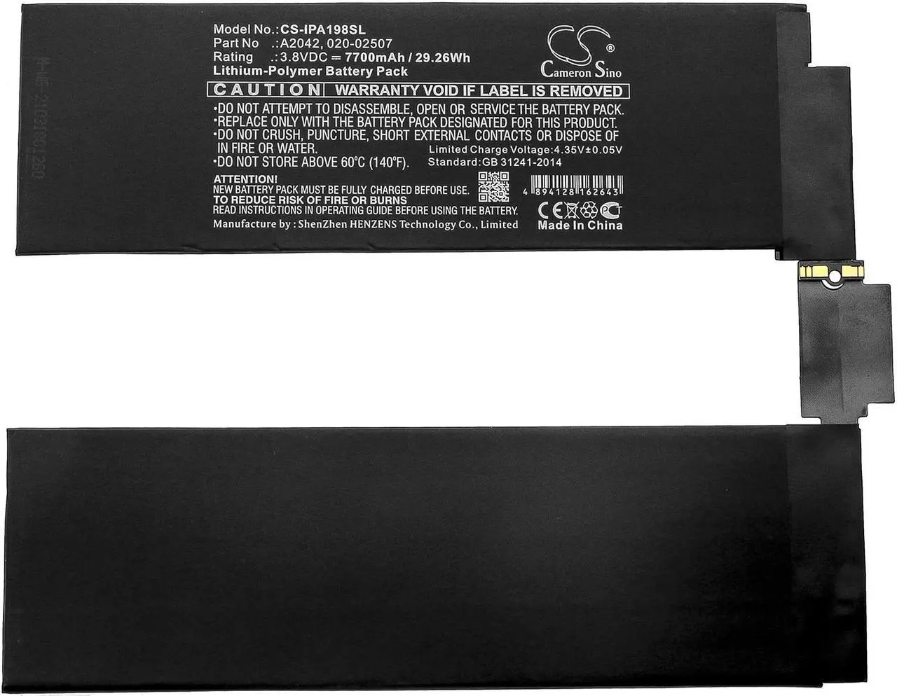 Battery for Apple A1934 A1979 A1980 A2013 iPad 8.3 Pro 11 3rd 020-02507 ...