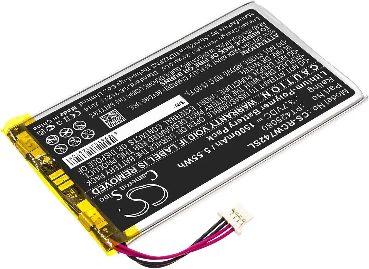 Battery for RCA RCT6773W22 RCT6773W22B T6873w42 Voyager II 7" PT425080 ...