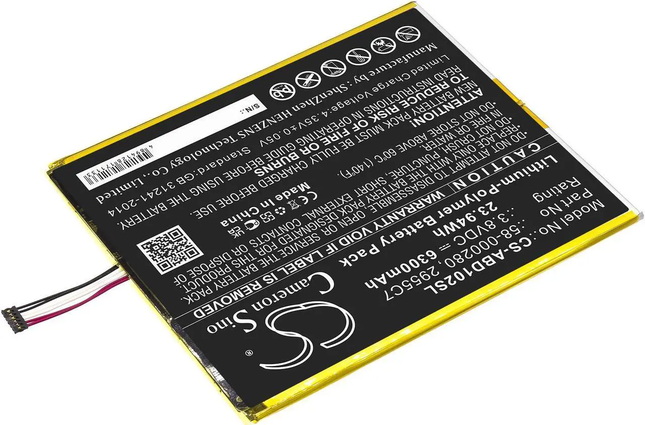 Battery for Amazon Kindle Fire HD 10.1 9th M2V3R5 2955C7 58-000280 CS ...