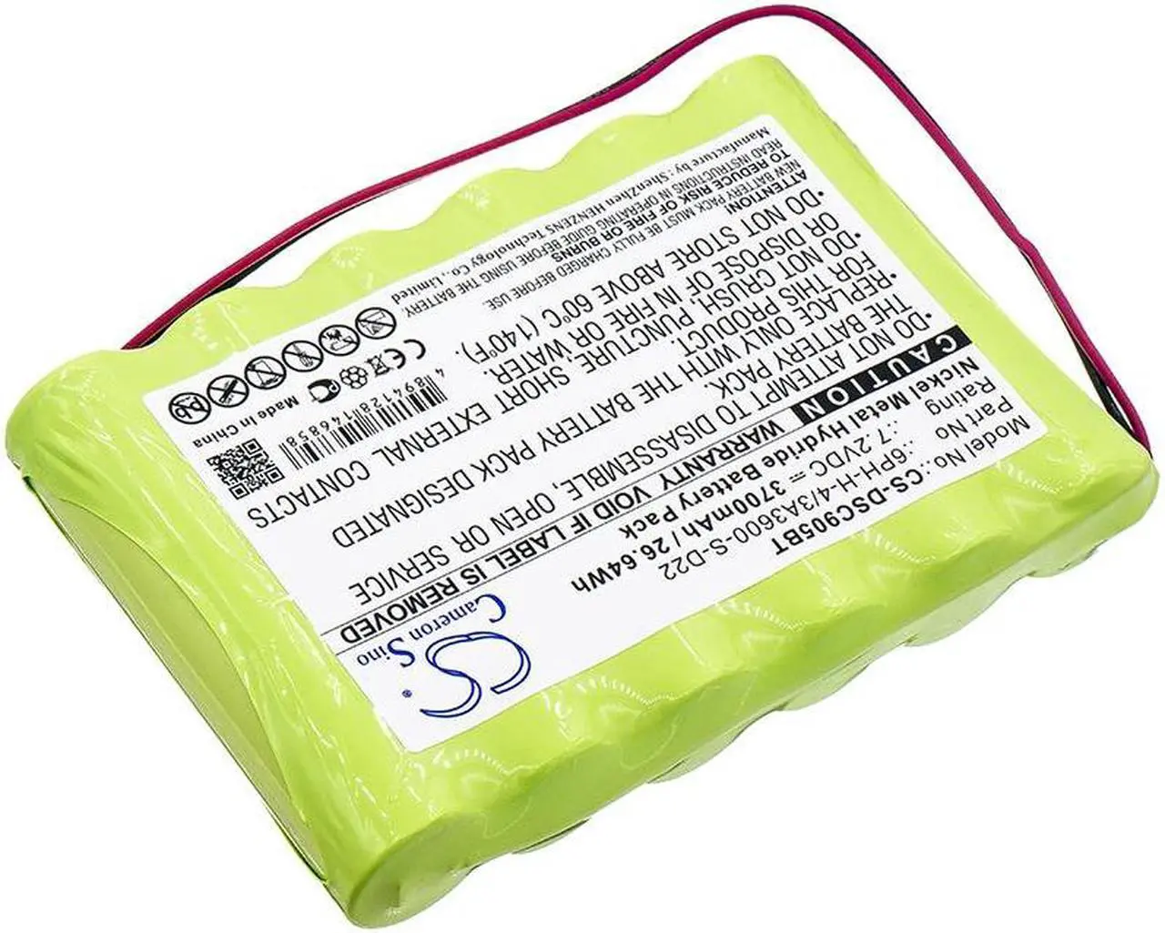 Battery for ADT Impassa wireless alarm systems DSC 9057 6PH-H-4/3A3600 ...