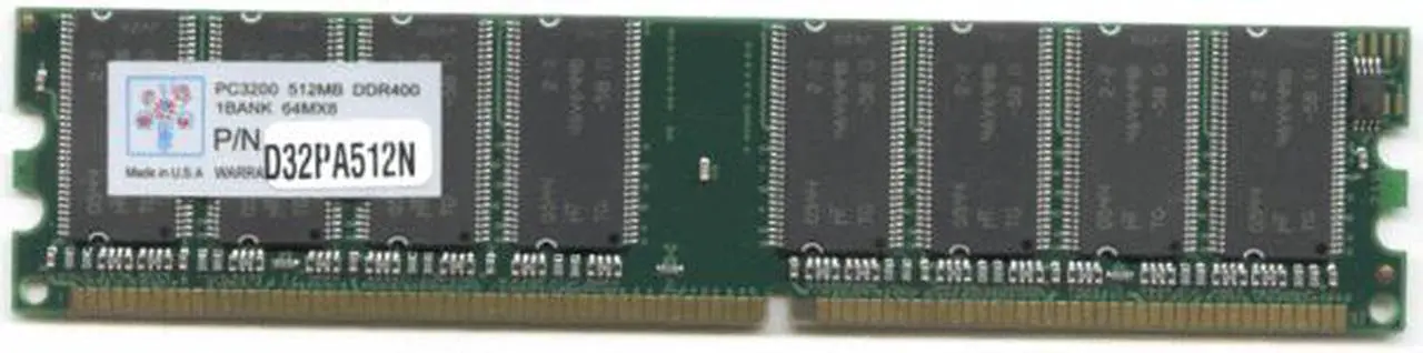 SUPER TALENT 512MB 184-Pin DDR SDRAM DDR 400 (PC 3200) System Memory ...